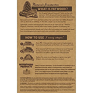 Better Wood Products Limited Edition Protect The Parks Series All Natural Fatwood Fire Starter Sticks, 13 Pound Wooden Crate, Glacier