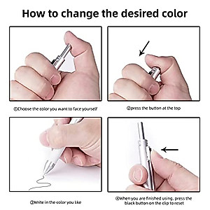 YOUMI Multicolor pen 4 in 1 Multifunction Pen with Metal Cased 0.5mm Mechanical Pencil Red Ballpoint Pen Blue BallpointPen and Black Ballpoint Pen Gift for Journaling (Rose gold)