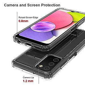 Sucnakp for Galaxy A03S Case Samsung A03S Case Premium Clear Back Panel + TPU Bumper Cover for Samsung Galaxy A03S US Version（YKL Clear）