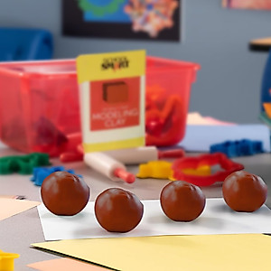 School Smart Modeling Clay, Terra Cotta, 1 Pound