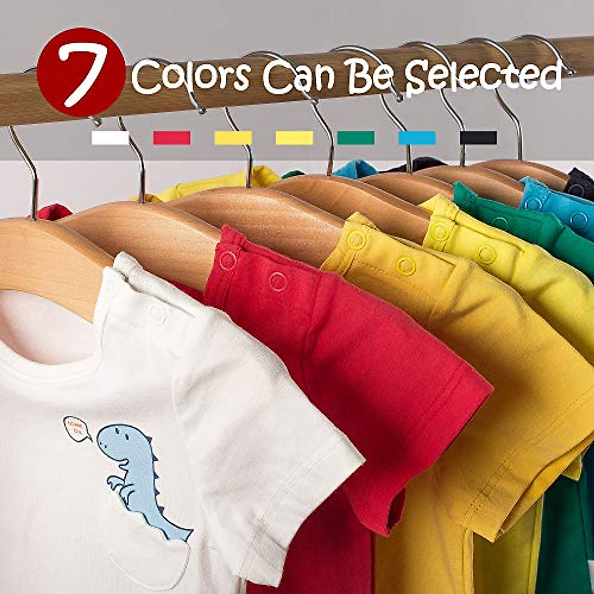 COTTON FAIRY Baby Boy 7 Pack Short Sleeve Crew Tees T-Shirts 24 Months Multicoloured