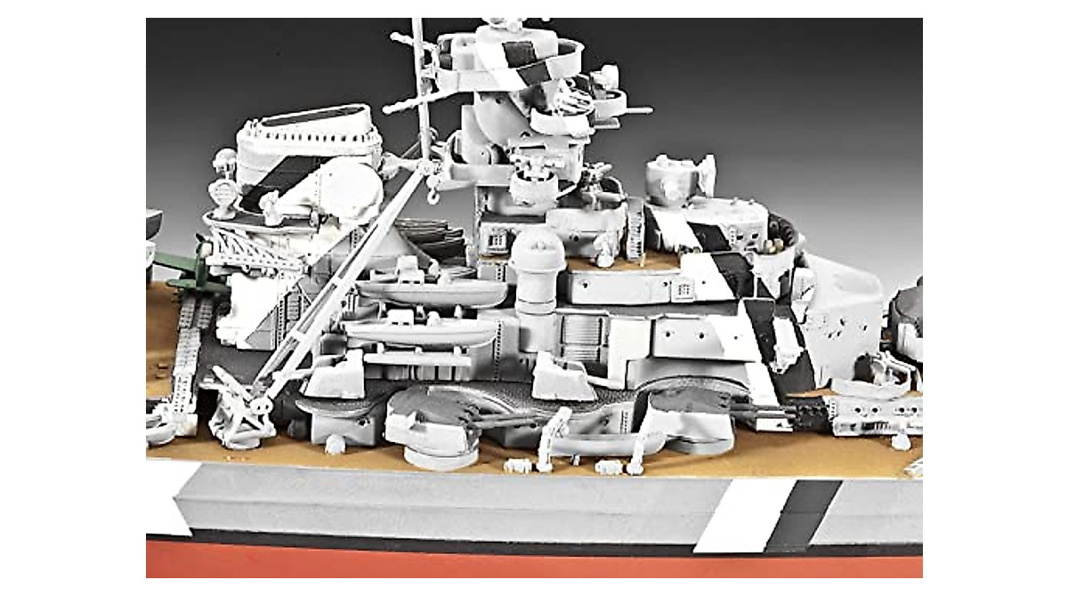 Revell Germany Bismarck Model Kit - Detailed WWII Battleship Replica