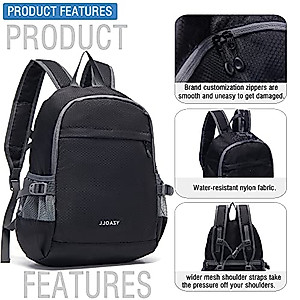 YZAOLL 20L Lightweight Packable Hiking Backpack,Small Hiking Backpack Day Pack for Women Men Travel Camping Vacation,Black