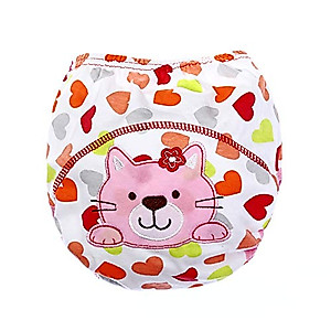 Orinery Cotton Reusable Baby Training Pants Unisex Potty Toddler Underpants Kids Waterproof Breathable Underwear 6-Pack (TP002-A, 6-12 Months Old)