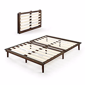 ZINUS Bobbie 10 Inch Wood Platform Bed Frame, Full Size, Mattress Foundation with Sturdy Acacia Wood Slat Support, No Box Spring Needed, Tool Free Assembly