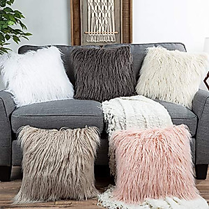 Lavish Home 80-PFM-3 Pillow, 18", Gray