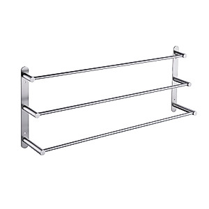 KES Bath Towel Bar 30 Inch 3-Tier Bathroom Towel Rack Wall Mount SUS304 Stainless Steel Brushed Finish, BTH202S75-2