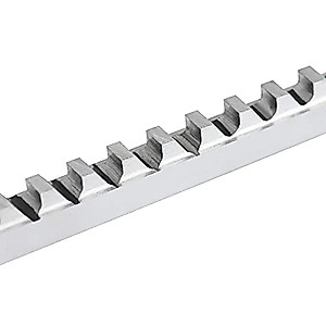 Accusize Industrial Tools 4Mm-B Keyway Broach, 19/64'' to 1-11/16'' Length of Cut, Requires 1 Shim, 5001-0006