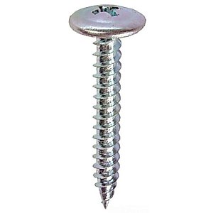 L.H. Dottie KW834 Metal Piercing Screw Wafer Head, Phillips, No.8 by 3/4-Inch Length, Zinc Plated, 100-Pack