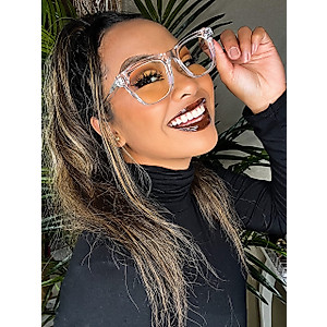 VISOONE Acetate Blue Light Blocking Glasses Square with Anti Glare for Computer Women and Men BONA