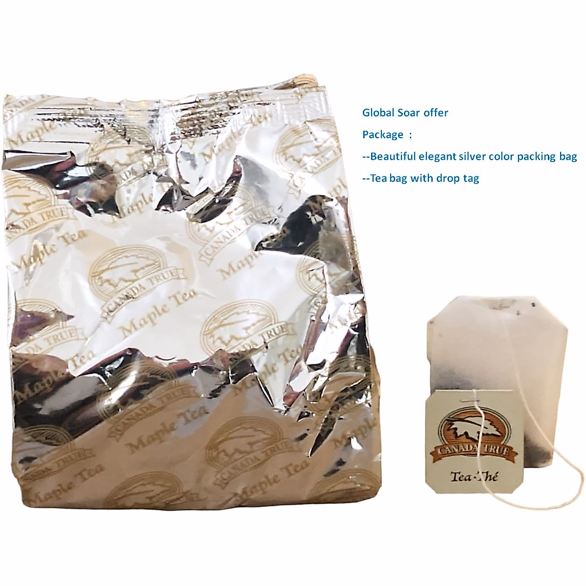 Canada True Maple Tea 25 Tea Bags, 50g (1.75oz), Product of Canada