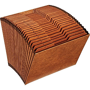 Pendaflex R217DHD Heavy-Duty Expanding Open Top File, 31 Pockets, 1/3 Tab, Letter, Brown