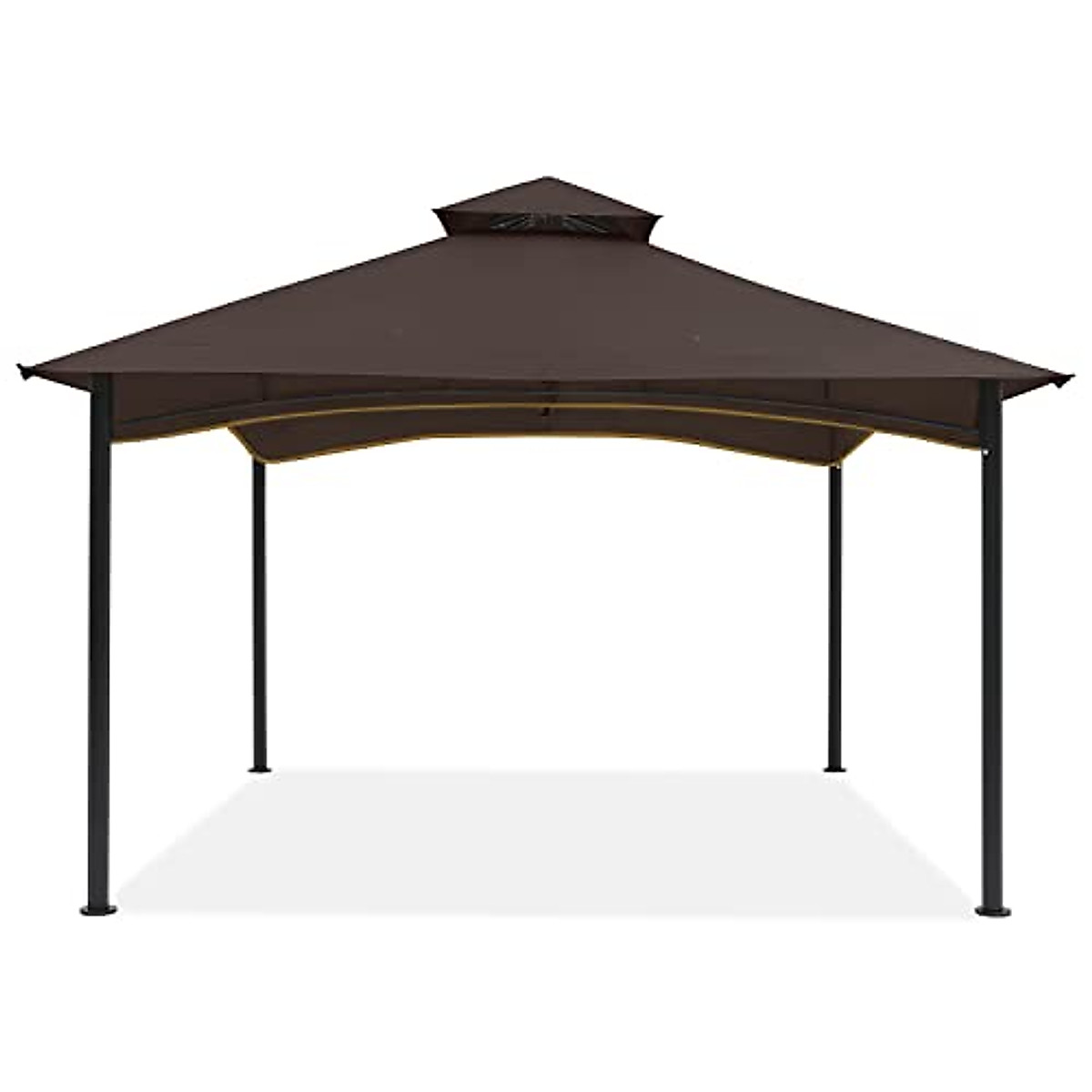 MASTERCANOPY Outdoor Garden Gazebo for Patios with Stable Steel Frame(11x11, Coffee)