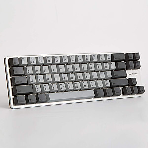 Qisan Holiday Sale 30% Discount Off Mechanical Keyboard Gaming Keyboard Kailh Blue Switch Wired Backlit PBT Keycaps Mini Design (60%) 68 Keys Keyboard Magicforce (Gray Combo)