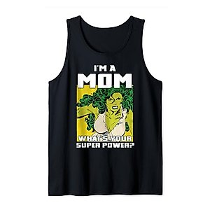 Marvel I'm A Mom What's Your Superpower She-Hulk Portrait Tank Top