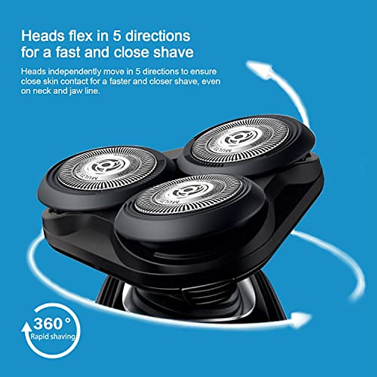 SH50 Replacement Heads for Phillips Norelco 5000 Replacement Electric Shaving Head Razor Blades