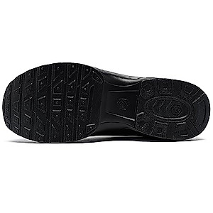 LARNMERN Steel Toe Shoes for Men Lightweight Safety Shoes Work Air Cushion Construction Zapatos Punta de Acero para Hombres(12,Deep Black)