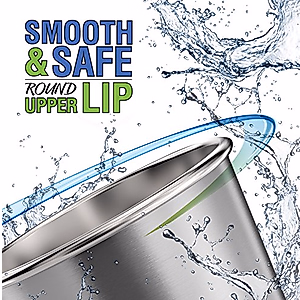 Stainless Steel Cups for Kids and Toddlers 8 oz. with Silicone Sleeves - Small Metal Cups for Home & Outdoor Activities, BPA Free Healthy Unbreakable Premium Metal Drinking Glasses (4-Pack)