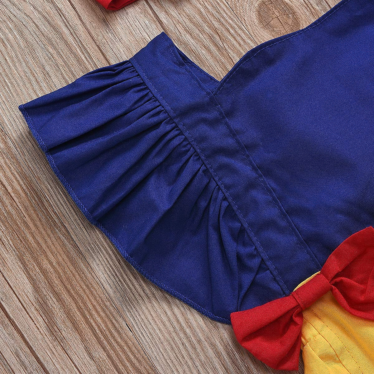 BSongo Newborn Baby Girls Romper Snow White Cosplay Infant Tops and Shorts Summer Clothes (Romper Style #2, 0-6 M)