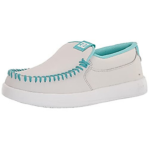 DC womens Dc Women's Villian 2 Skate Shoe, Grey/Green, 7.5 US