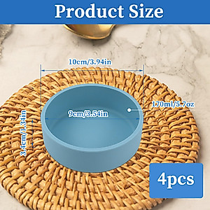 Modixun 4pcs Silicone Microwave Egg Cooker, Microwave Egg Poacher, Nonstick Poached Egg Maker Air Fryer Egg Mold for Breakfast Sandwiches Egg Bites