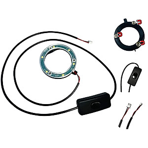 Spindle Light for CNC Milling Machine, Waterproof Magnetic LED Work Lights 12V Engraving Machine Magnetic Ring Spindle Lamp, Vertical Light Source Without Shadow (80mm)