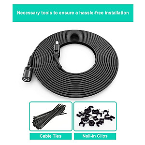 Itramax 30ft 12V DC Extension Cable 2Pack,Power Supply Extension Cord 2.1mm x 5.5mm 5521 DC Adapter Flat Female to Male Extender Wire for IP Network,CCTV Security Camera,DVRs,5V,9V,24V,Volt,25