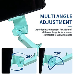 NiwaFley Universal Travel Airplane Phone Holder, 360 Degree Rotation Handsfree Phone Mount for Flying Flexible Phone Stand Compatible with i'Phone/Android Phones