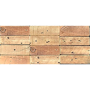 Urban Legacy Deep Floating Shelves | Reclaimed Wide Plank Barn Wood Shelves with Low Profile Brackets | High Weight Capacity (36" x 11" x 2")