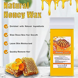 Roll On Wax Kit, Portable Wax Roller Kit for Hair Removal, Waxing Kit for Sensitive Skin, Smart Wax Heater Machine for Women and Men