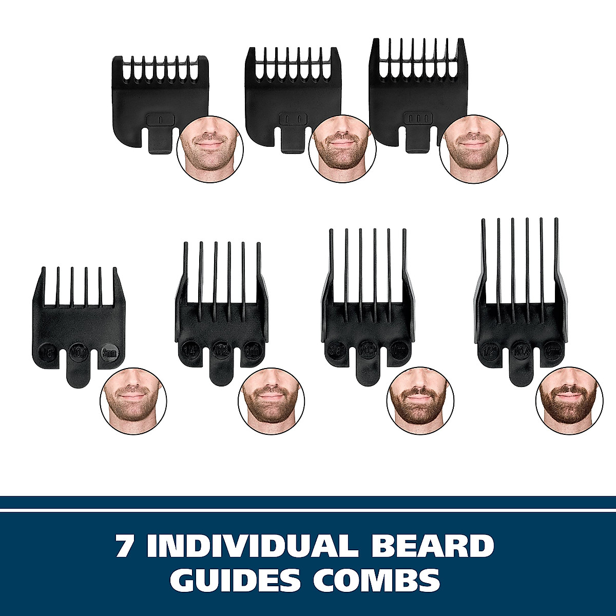 Wahl Cordless Rechargeable Beard Trimmer for Men with Self-Sharpening Blades, Travel Lock, & 14 Cutting Lengths – Model 9916-4301V