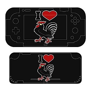 I Love Cock Cute Sticker Skin Protector Full Print Slim Cover for Switch Console and Switch Lite