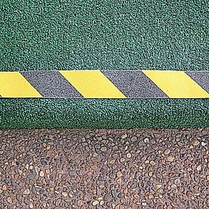 2 Inch X 32.8ft Non Slip Safety Grip Tape for Stairs Steps Non Skid Tread High Traction Friction/Strong Grip Abrasive Adhesive Hazard Caution Tape- Black/Yellow