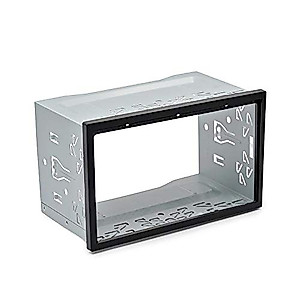 Universal Double DIN Installation Slot Metal Car Stereo Radio Mounting Frame 2DIN Universal Car Radio Adapter in-Dash Mounting Frame Complete Fitting Kit