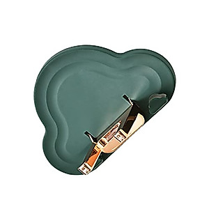 Homoyoyo 1pc Hair Dryer Rack Foldable Garment Rack Blow Dryer Stand Wall Mounted Clothing Rack Hairdryer Storage Rack Floating Dryer Holder Bathroom Hair Dryer Rack Abs Green No Punching