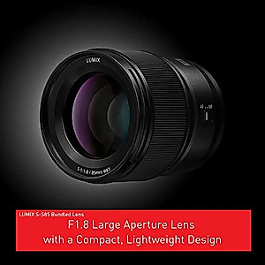 Panasonic LUMIX S5 Full Frame Mirrorless Camera, 4K 60P Video Recording with S 20-60mm F3.5-5.6 Lens Kit (DC-S5KK) + S 85mm F1.8 L Mount Interchangeable Lens (S-S85)