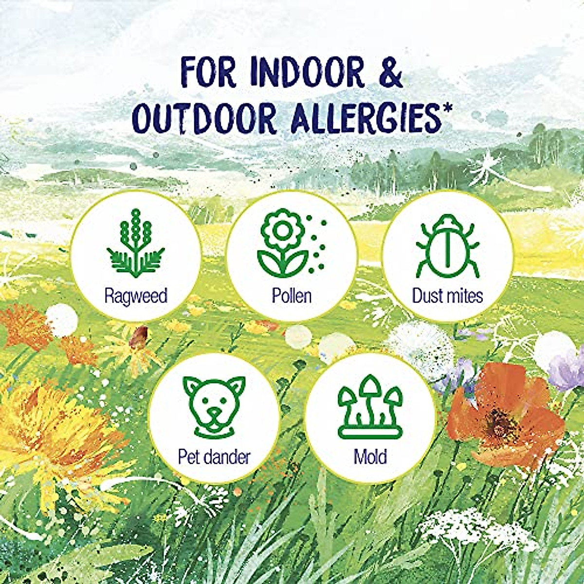 Boiron RhinAllergy Tablets for Relief from Allergy Symptoms of Sneezing, Runny Nose, and Itchy Eyes or Throat - 60 Count