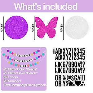 Customizable Friendship Bracelet Happy Birthday Banner Sparkle Paper Tour Decorations Giant Friendship Bracelet Garland For Double Digits Bday Graduation In My Teenage Birthday Eras Party Supply