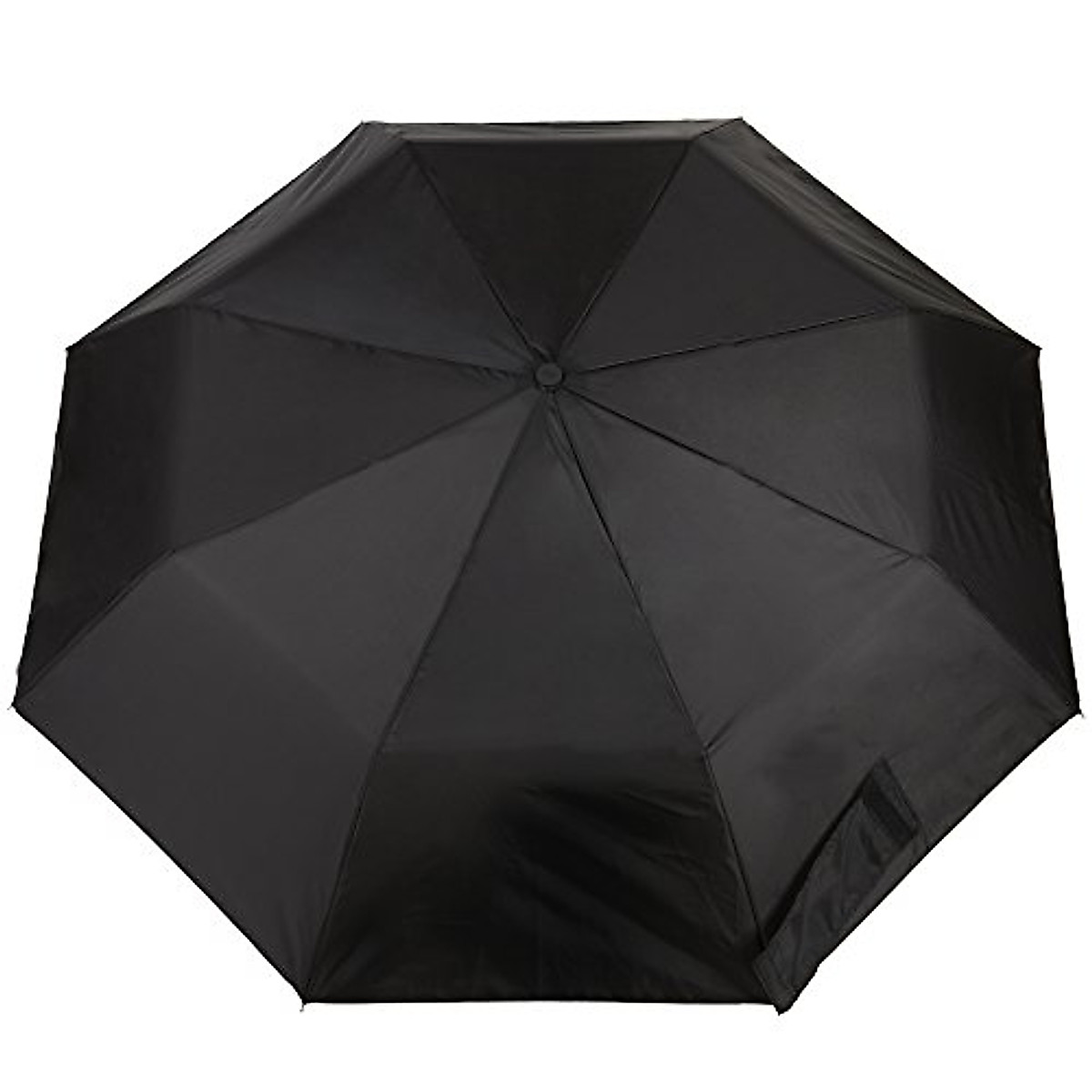 totes Men's Automatic Compact Umbrella,Water Repellent Canopy Black