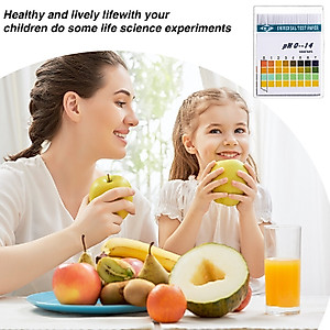 Plastic pH Test Strips, Universal pH 0-14, Test Paper Extensive Test Paper Litmus pH Test with Storage Case for Test Body Acid Alkaline pH Level Skin Care Aquariums Drinking Water (200)