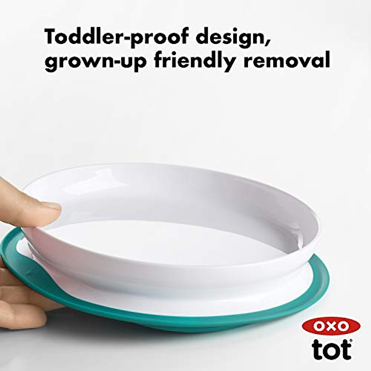 OXO Tot Stick & Stay Suction Plate & Bowl Bundle - Teal