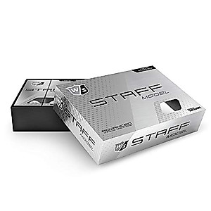 Wilson Staff Model Golf Ball - 12 Balls, White