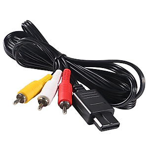 Aokin Audio Video AV Cable Cord for Nintendo 64 N64, Super Nintendo SNES, Gamecube GC, 1.8M/6FT