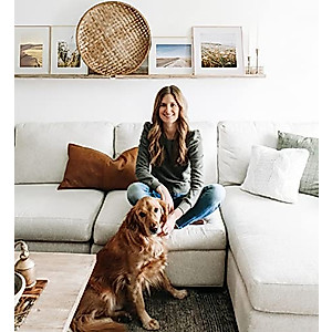 Homeforia - 12x16 inch Metal Picture Frame - 12 x 16 Aluminum Photo Frames - 12x9 Mat - Tempered Glass - Wall Hook Included - Set of 1 - Gold