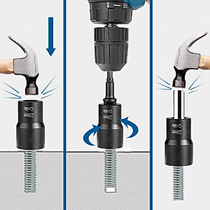 THINKPRO Lug Nut Removal Tool,13 PCS Lug Nut Socket Set, 1/2-Inch Drive Bolt Nut Extractor Kit, Easy Out Lug Nut remover for Damaged, Frozen, Studs, Rusted, Rounded-Off Bolts & Nuts Screws