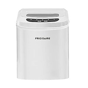 Frigidaire EFIC102-WHITE Portable Compact Maker, Counter Top Ice Making Machine, White, 26lb per Day