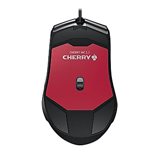 Cherry MC 2.1 Wired Gaming Mouse RGB Lighting with Programmable Buttons and User Profiles. Fits in Your Hand. Right Handed. 5000 DPI Pixart Sensor. Black