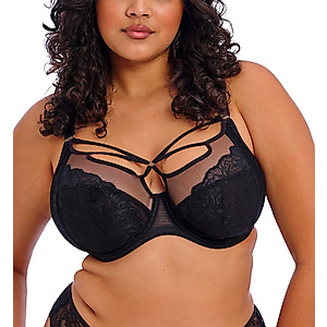 Elomi Women's Brianna Strappy Underwire Plunge Bra Black