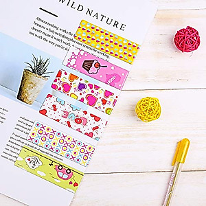 TUPARKA 36 PCS Magnetic Bookmarks Valentine's Day Bookmark Gift for School Prizes and Valentine's Party Favors for Kids