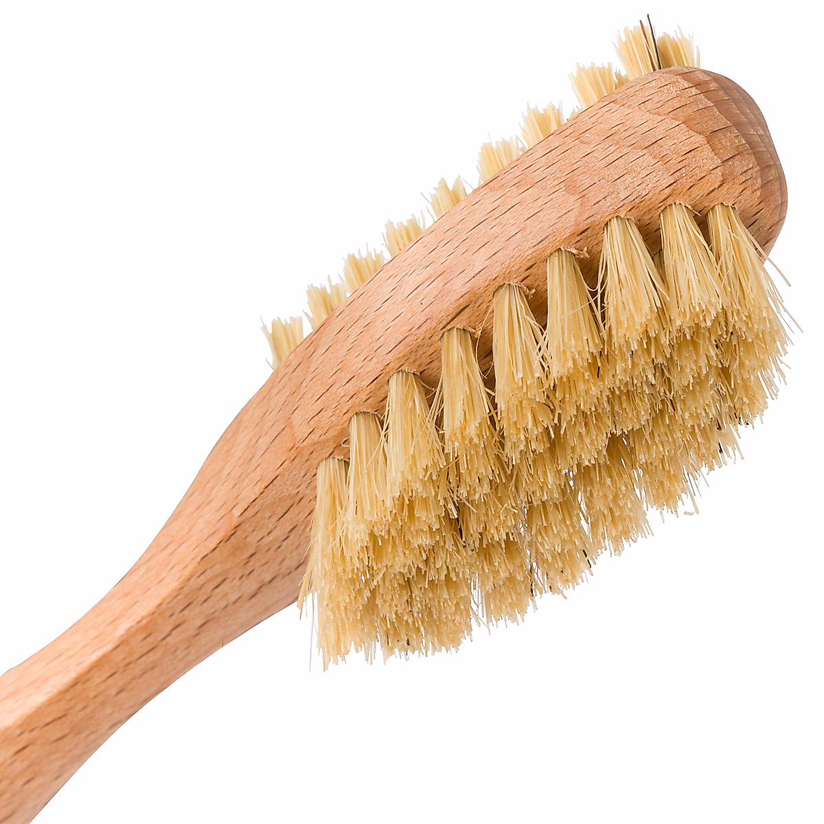 Redecker Natural Pig Bristle Nail Brush with Oiled Beechwood Handle, 6-3/4-Inches